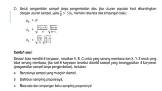 Distribusi Sampling | PDF