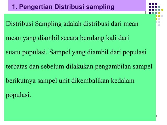 Distribusi sampling | PPT