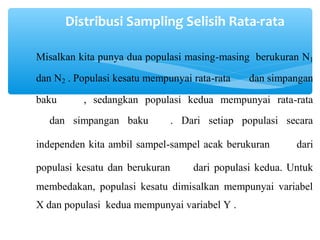 Distribusi sampling | PPT