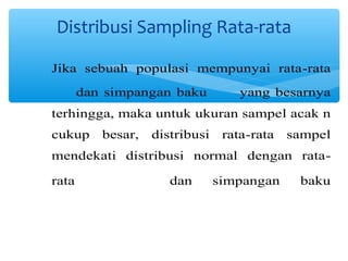 Distribusi sampling | PPT