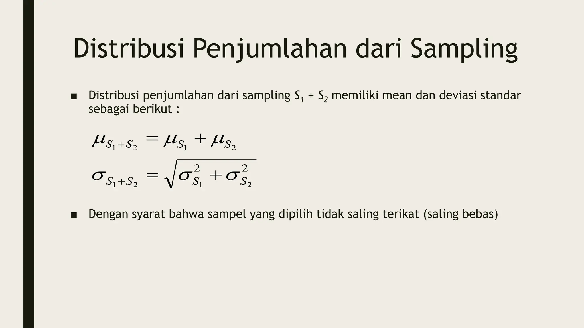 slide show DISTRIBUSI SAMPLING.pptx engineering | PPT