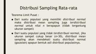 slide show DISTRIBUSI SAMPLING.pptx engineering | PPT