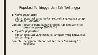 slide show DISTRIBUSI SAMPLING.pptx engineering | PPT
