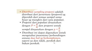 DISTRIBUSI SAMPLING MATA KULIAH STATISTI | PPT