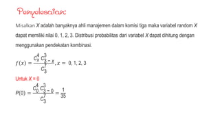 Distribusi teoretis | PDF