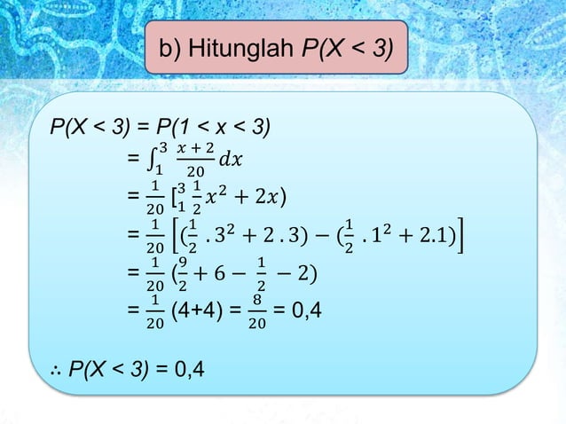 Distribusi variabel acak kontinyu | PPTX