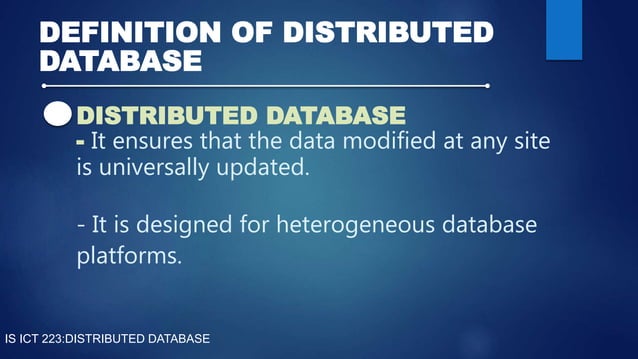 Distributed Database | PPT | Free Download