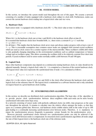 Distributed Approach for Clock Synchronization in Wireless Sensor Network | PDF