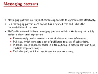 Distributed Computing Patterns in R | PDF