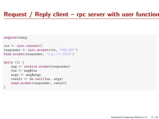Distributed Computing Patterns in R | PDF