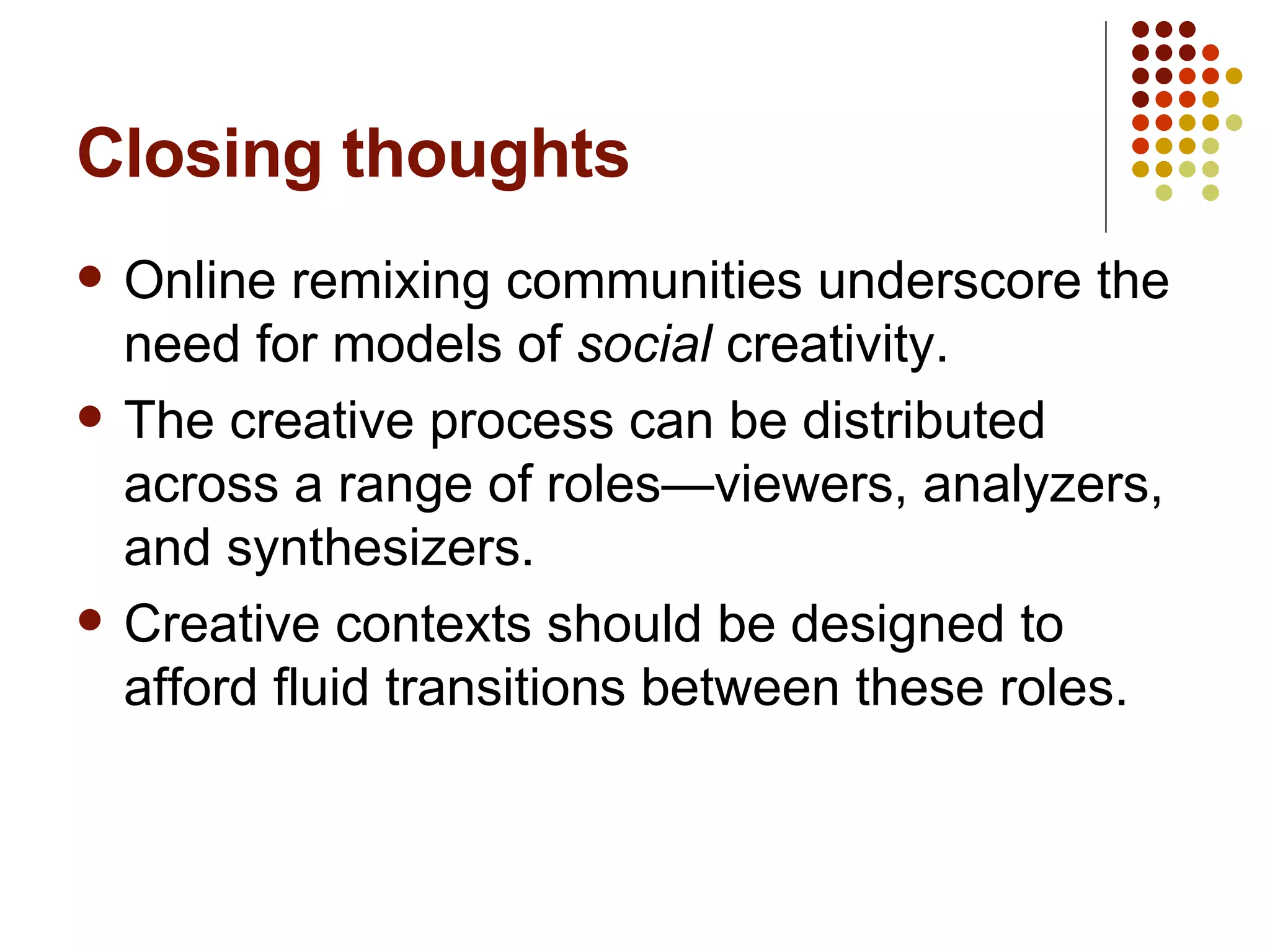 Distributed Creativity Creativity And Cognition 2007 Ppt