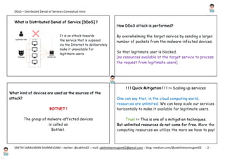 Distributed Denial of Services (DDoS) Attacks Conceptual Intro | PDF