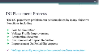 Distributed generation placement | PPT