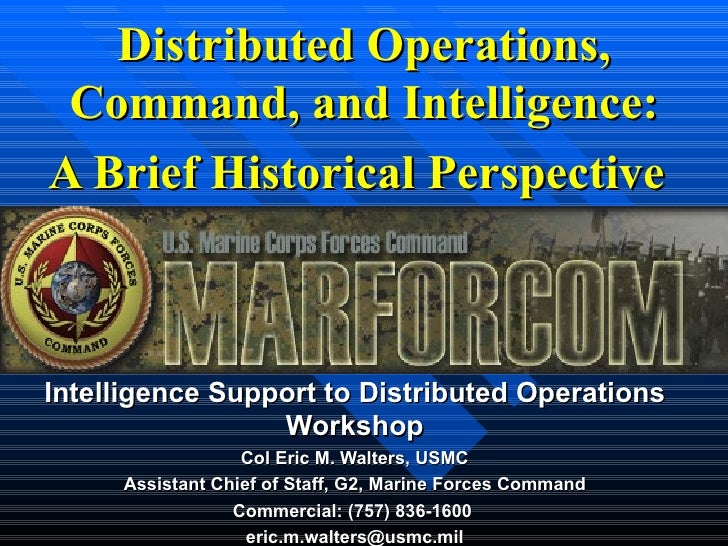 Distributed Operations