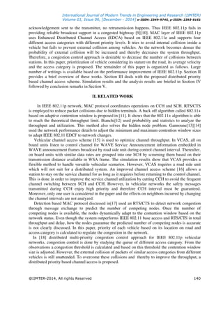 Distributed Priority based channel access for VANET (DPBCA) | PDF