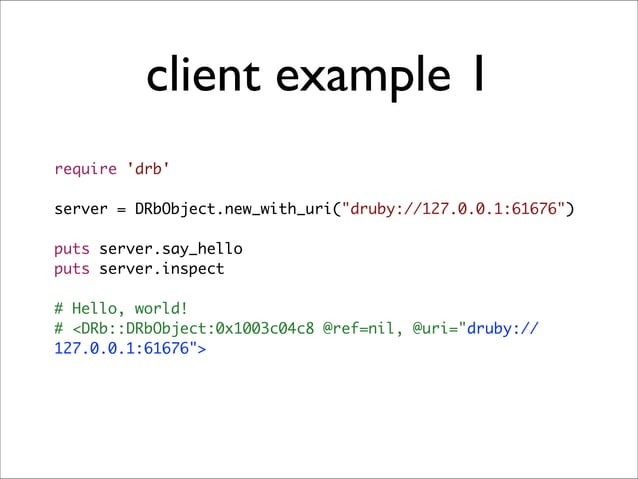 Distributed Ruby and Rails | PDF