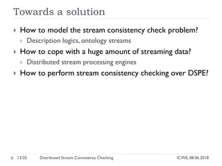 Distributed stream consistency checking | PDF