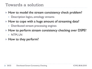 Distributed stream consistency checking | PDF