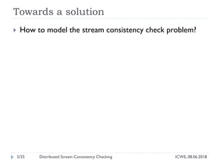 Distributed stream consistency checking | PDF