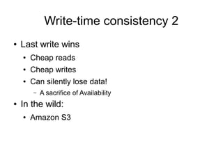 Distributed systems and consistency | ODP