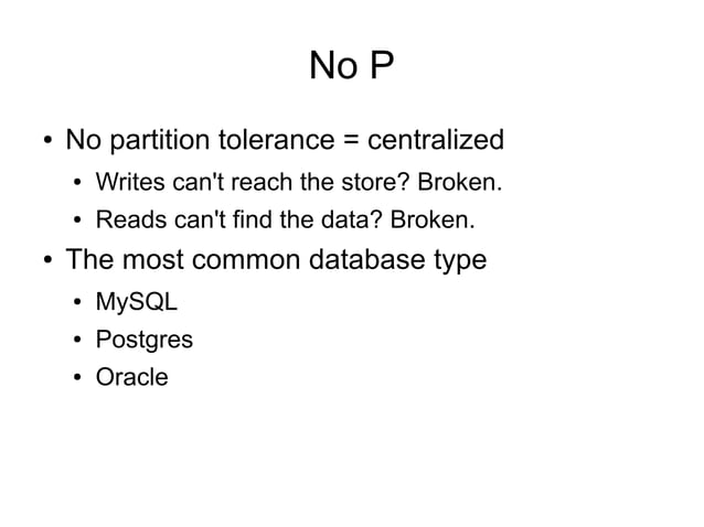 Distributed systems and consistency | ODP | Databases | Computer Software and Applications