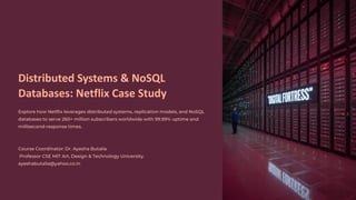 Behind the Scenes at Netflix: Distributed Systems & NoSQL Architecture ...