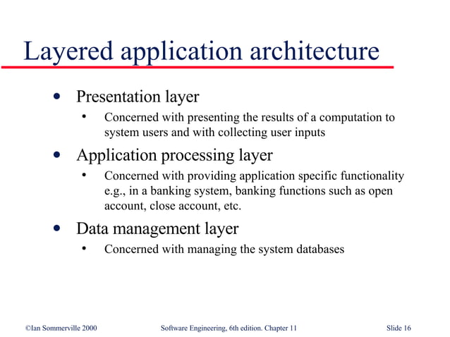 Distributed Systems Architecture In Software Engineering Se11 Ppt