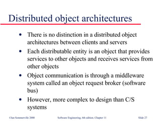 Distributed Systems Architecture in Software Engineering SE11 | PPT