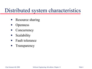 Distributed Systems Architecture in Software Engineering SE11 | PPT