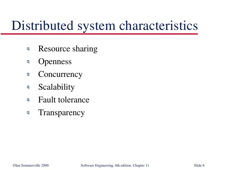 Distributed Systems Architecture in Software Engineering SE11