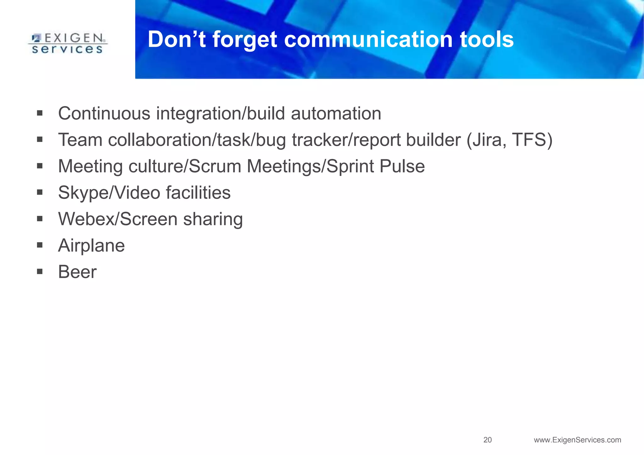 Distributed Agile, What types of Agile to use | PPT | Free Download