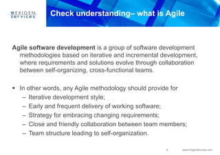 Distributed Agile, What types of Agile to use | PPT