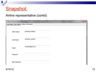 Distributed Airline Reservation System | PPT | Databases | Computer ...