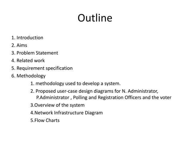 Distributed algorithm for electronic voting system | PPT