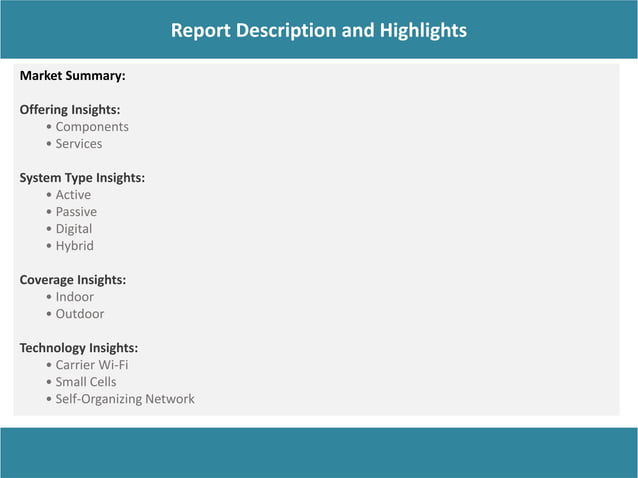 Distributed Antenna System Market PPT: Growth, Outlook, Demand, Keyplayer Analysis and ...