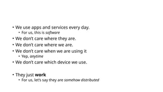 Distributed systems: design, principles and experiencies | PPTX