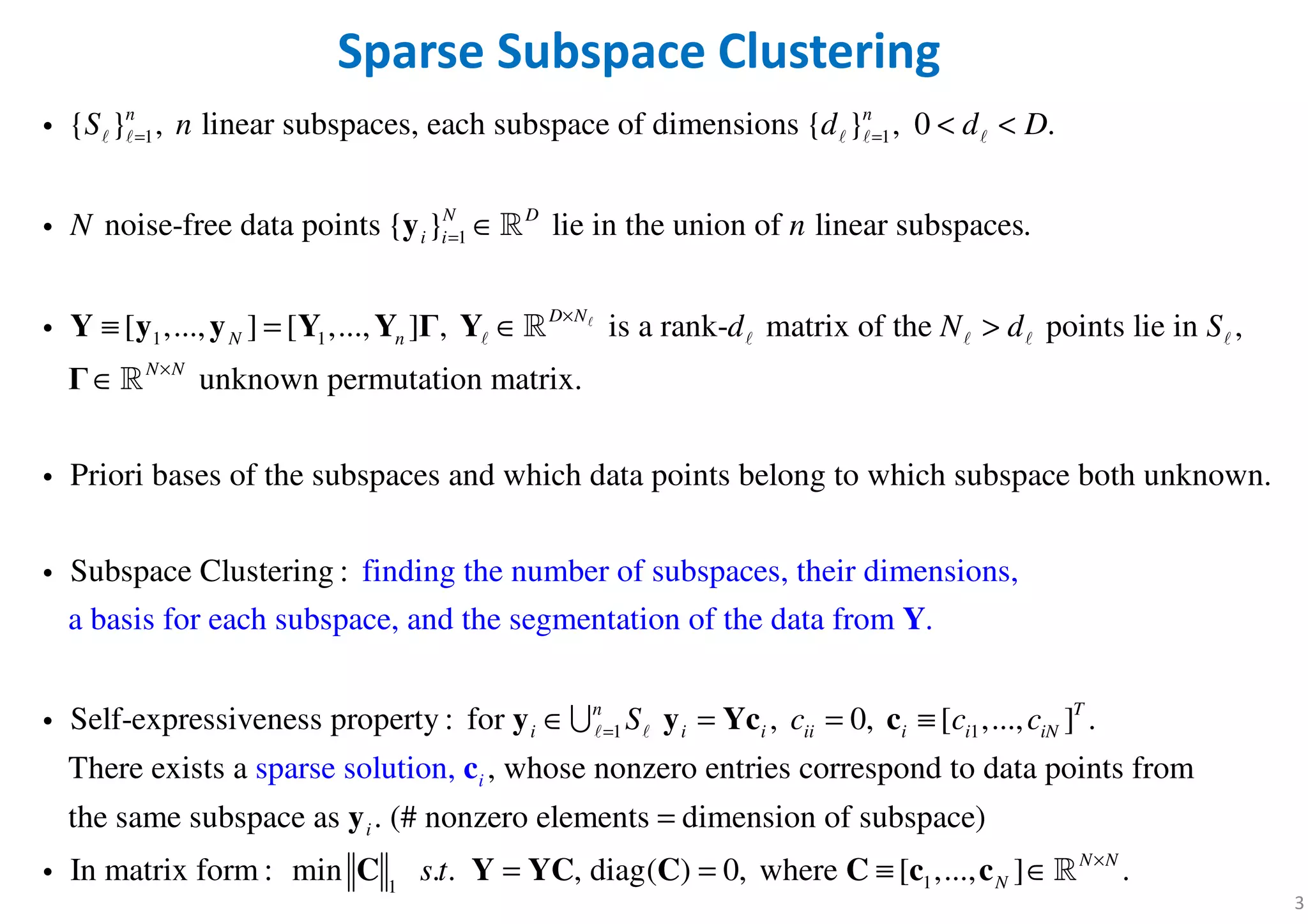 Distributed Architecture of Subspace Clustering and Related | PDF