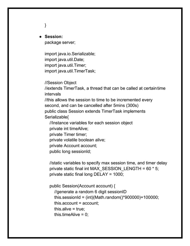 Distributed banking system using rmi project | PDF