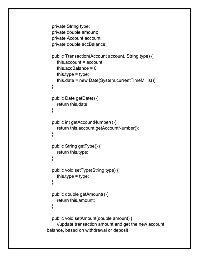 Distributed banking system using rmi project | PDF