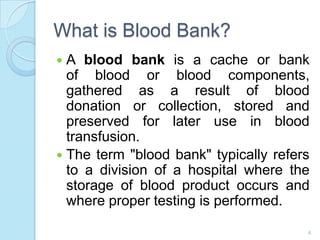 Distributed blood bank management system database | PPTX