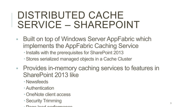 Distributed cache service | PPT