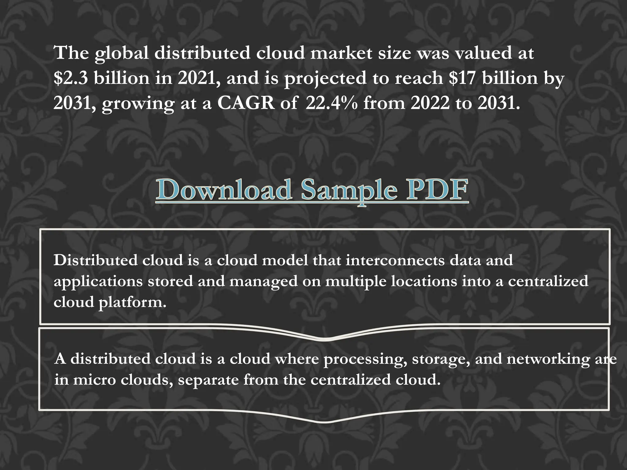 Distributed Cloud Market | PPT