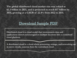 Distributed Cloud Market | PPT