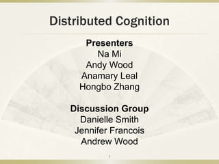 Distributed cognition | PPTX