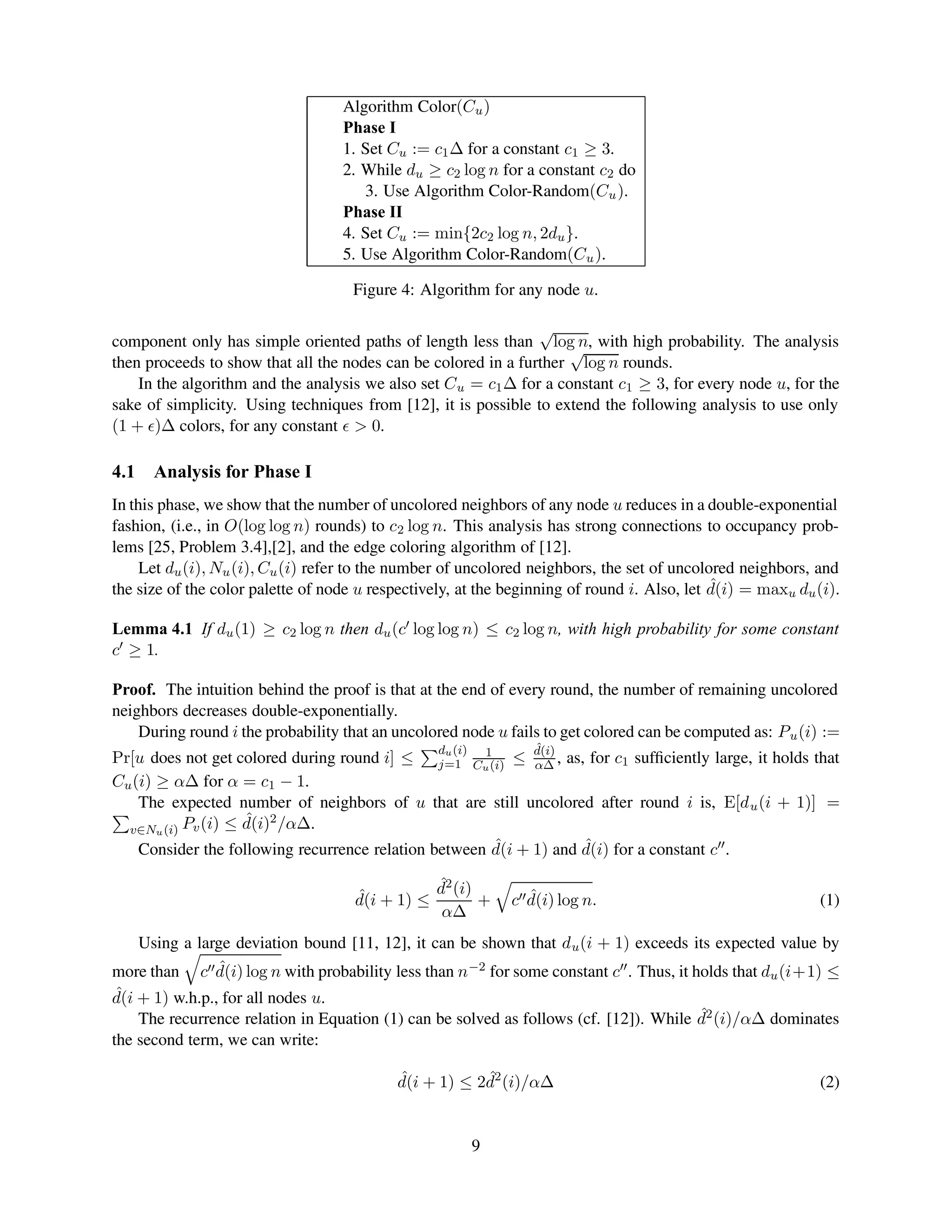 Distributed coloring with O(sqrt. log n) bits | PDF