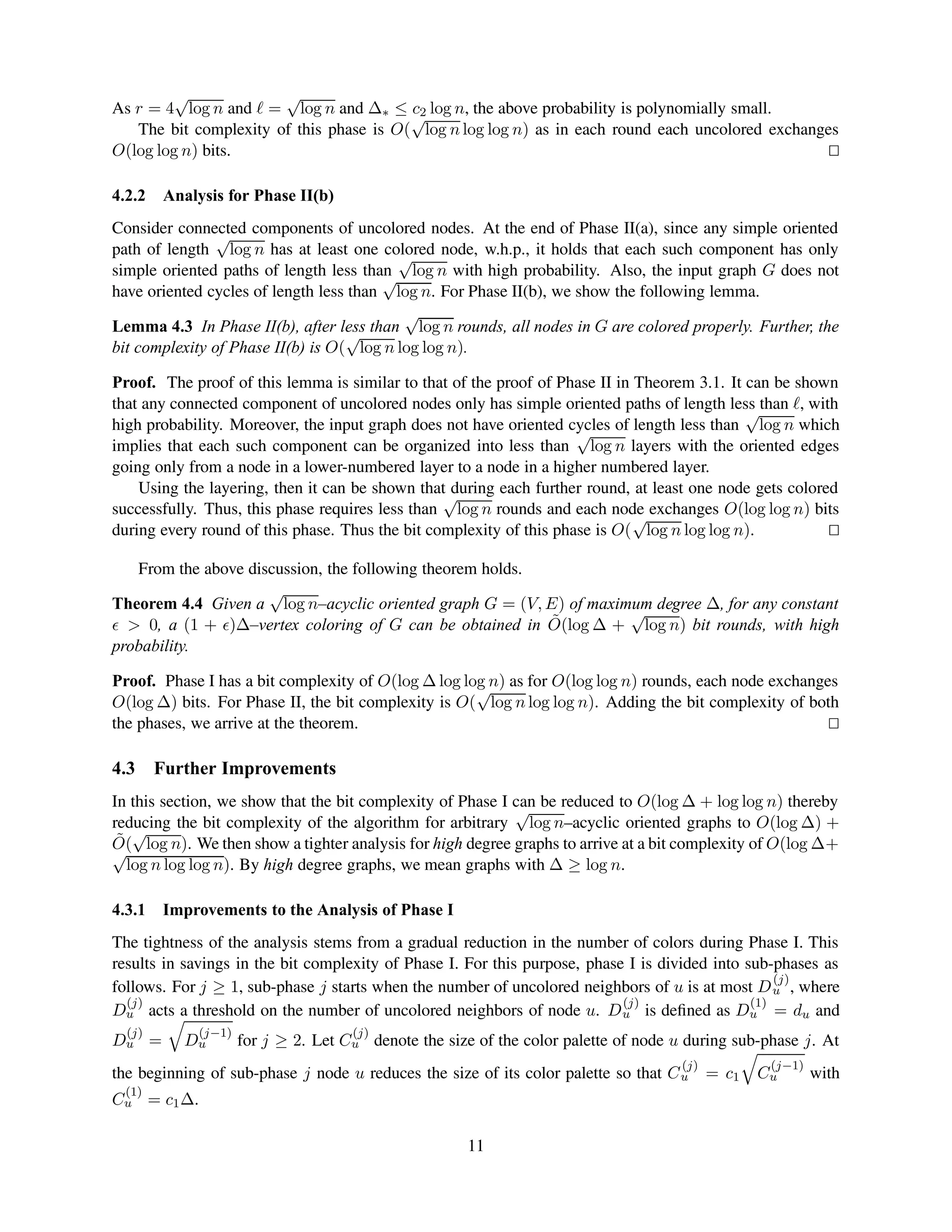 Distributed coloring with O(sqrt. log n) bits | PDF