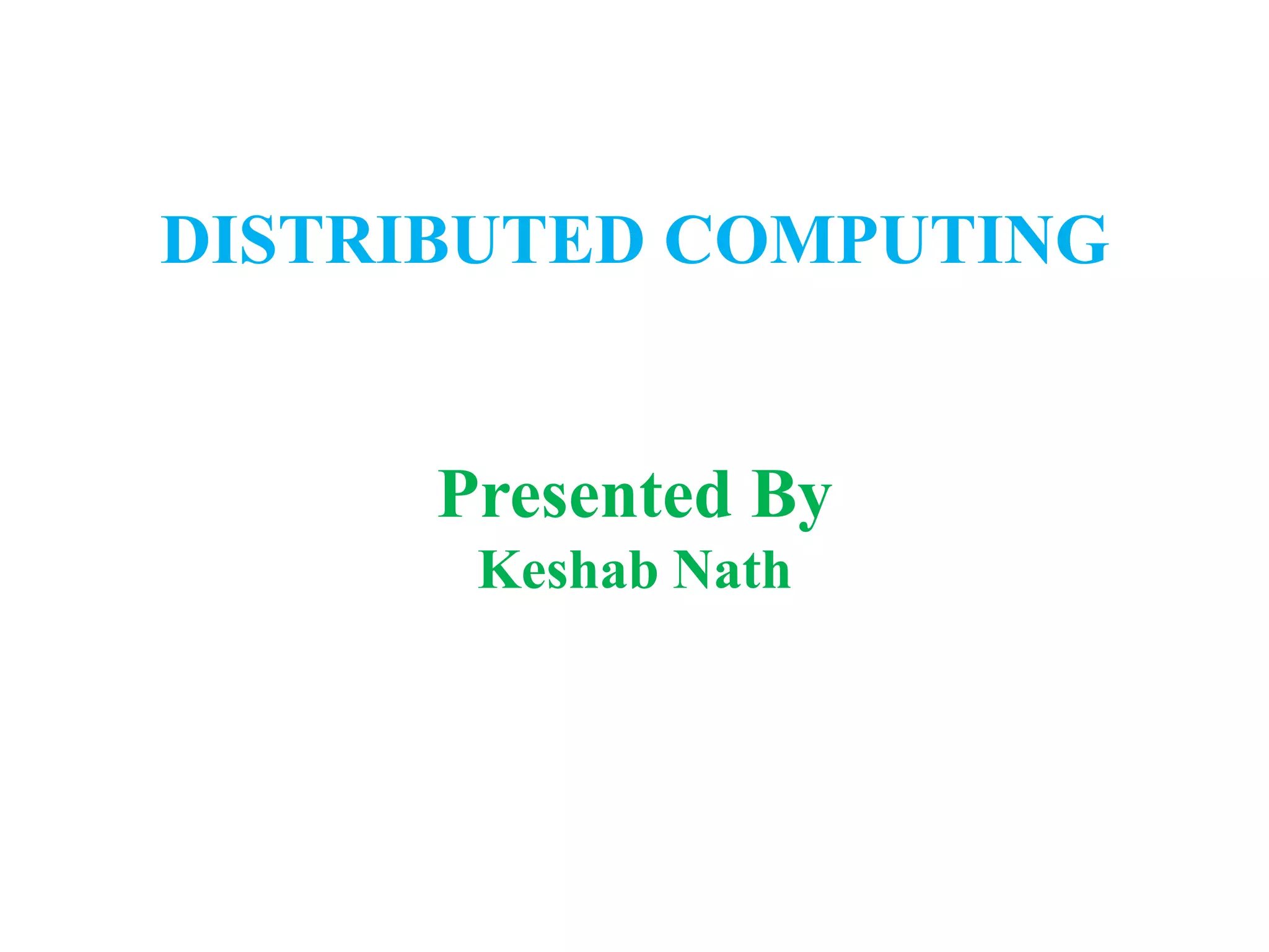 Distributed computing | PPT