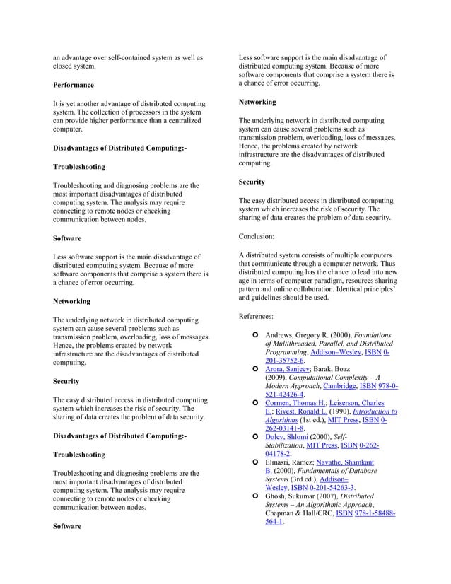 Distributed computing | DOCX