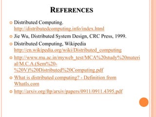 Distributed computing | PPTX