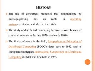 Distributed computing | PPTX